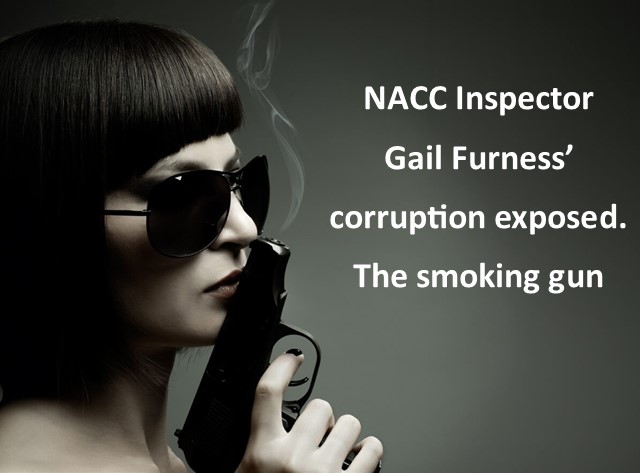 NACC Inspector Gail Furness muzzled former judge Alan Robertson to ...